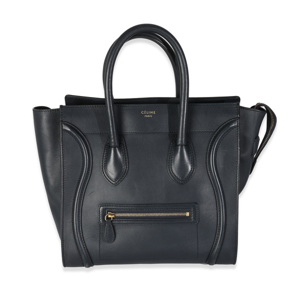 Celine | Bags | Celine Navy Smooth Calfskin Micro Luggage | Poshmark